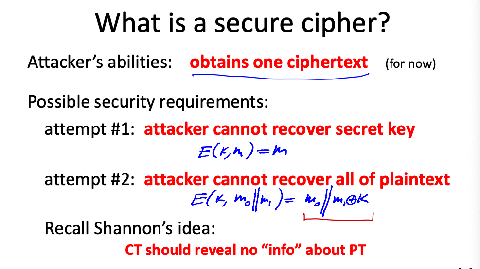 Dan Boneh Cryptography I Week1